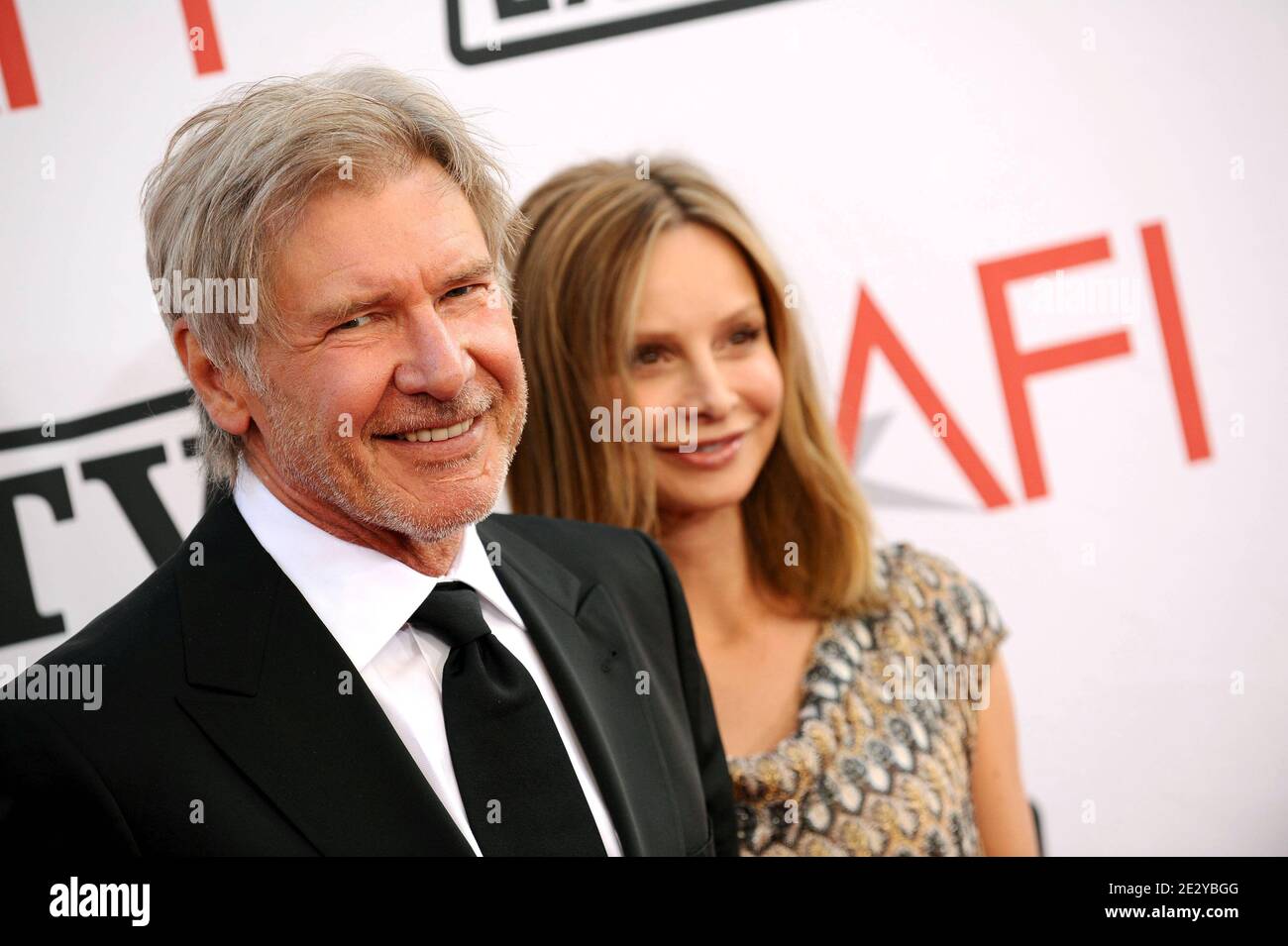 Harrison Ford and Calista Flockhart attend the 38th AFI Life ...