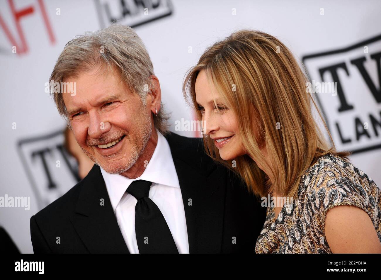 Harrison Ford and Calista Flockhart attend the 38th AFI Life ...