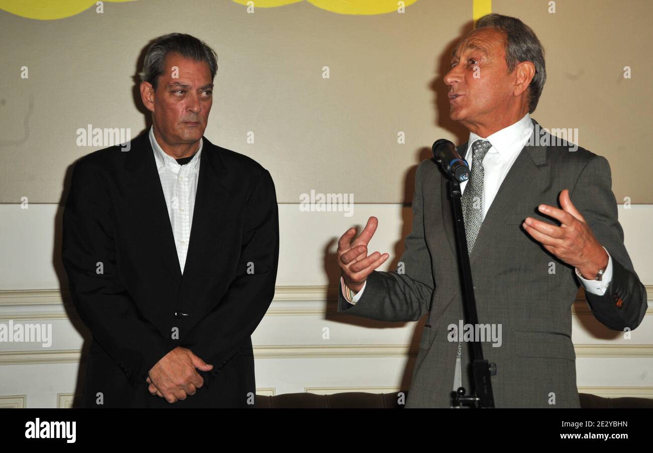 US novelist Paul Auster and his wife Siri Hustvedt during an award ...