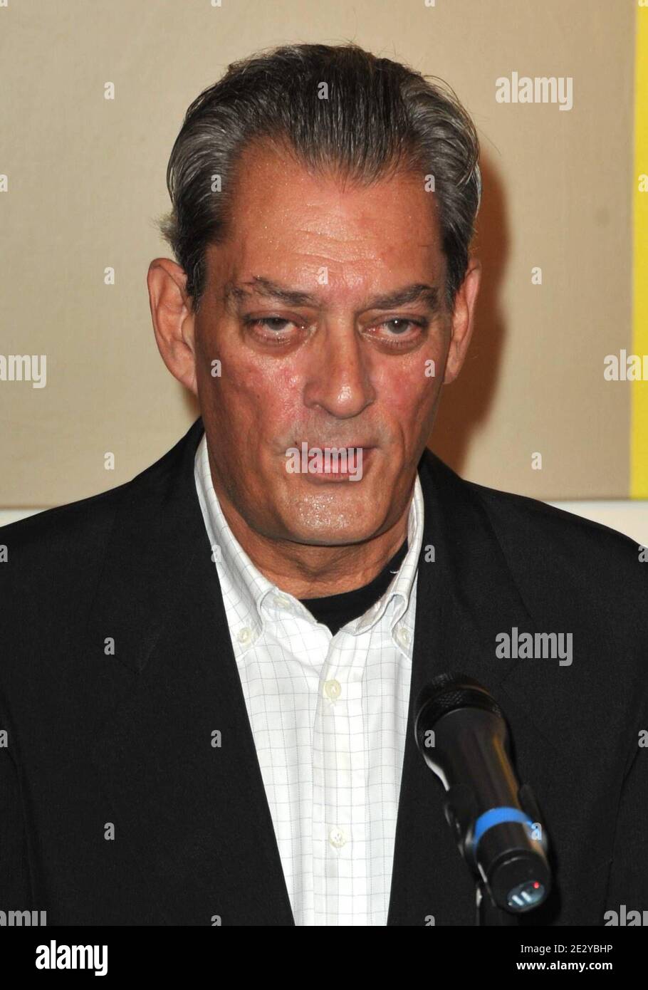 US novelist Paul Auster and his wife Siri Hustvedt during an award ...