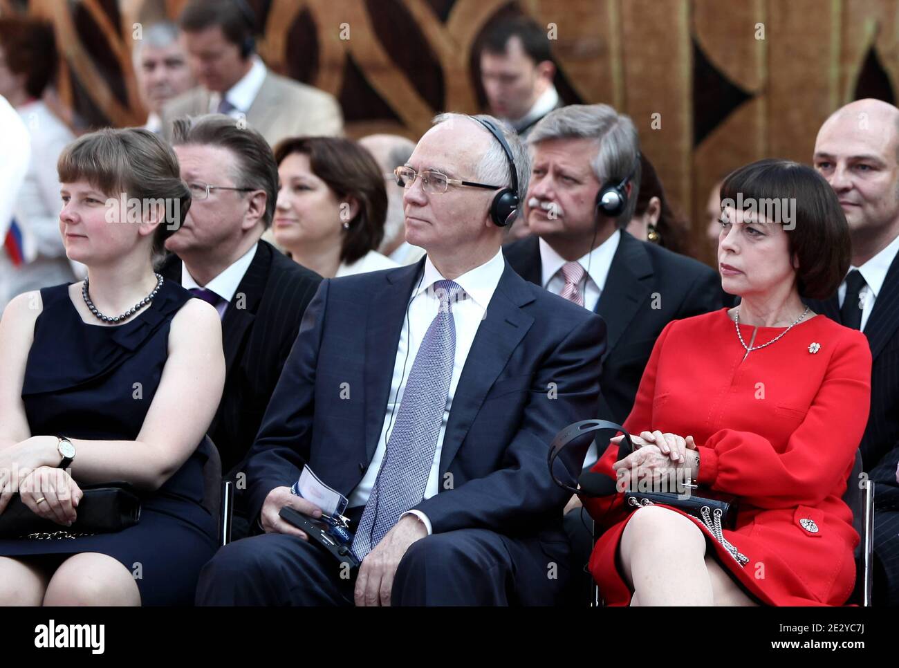 Listens to his russian counterpart hi-res stock photography and images ...
