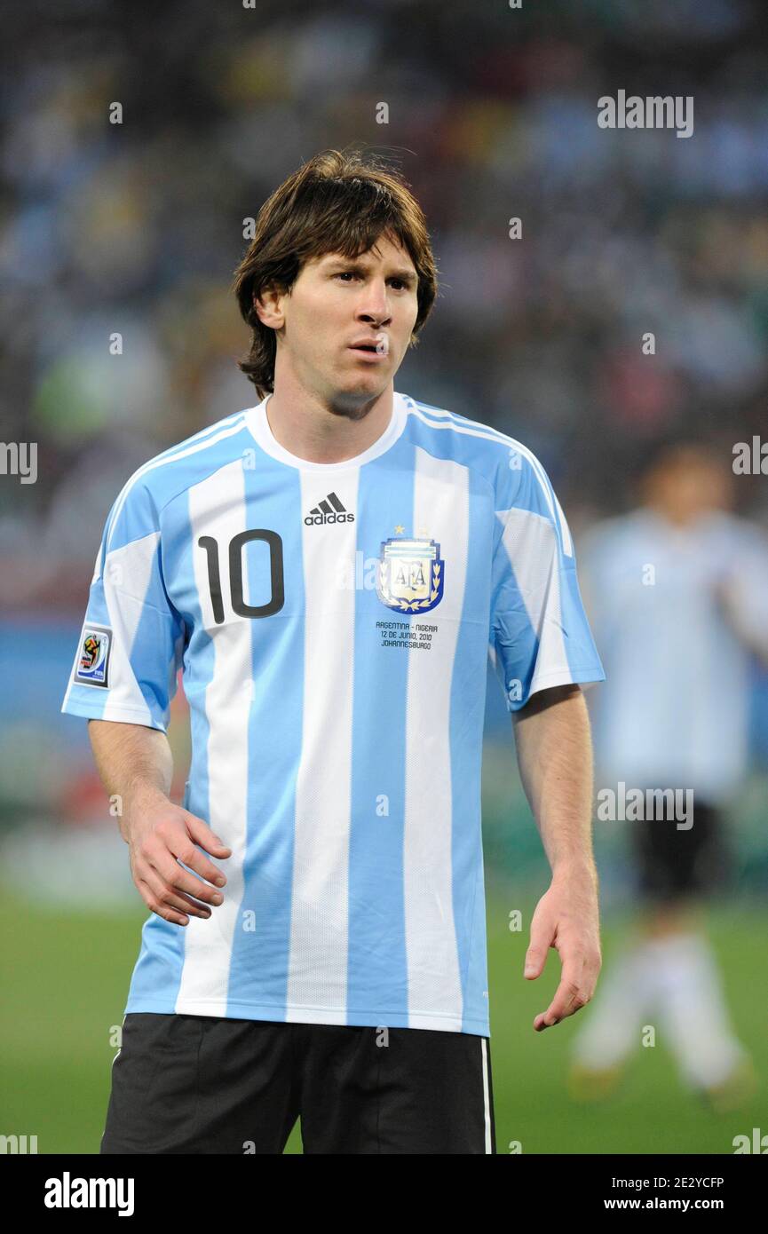Argentina's Lionel Messi during the 2010 FIFA World Cup South Africa ...