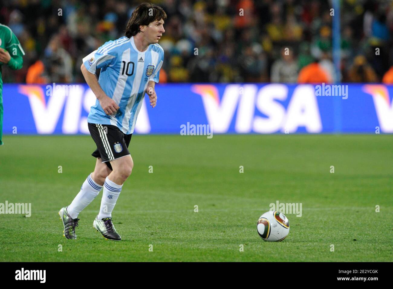 Argentina's Lionel Messi during the 2010 FIFA World Cup South Africa ...