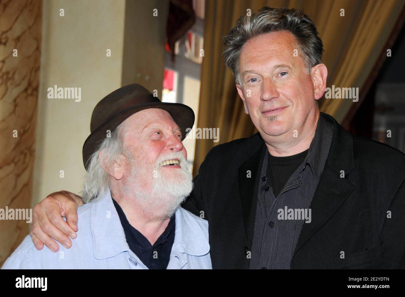 Actor Albert Delpy (L) and director Benoit Delepine pose in the Grand ...