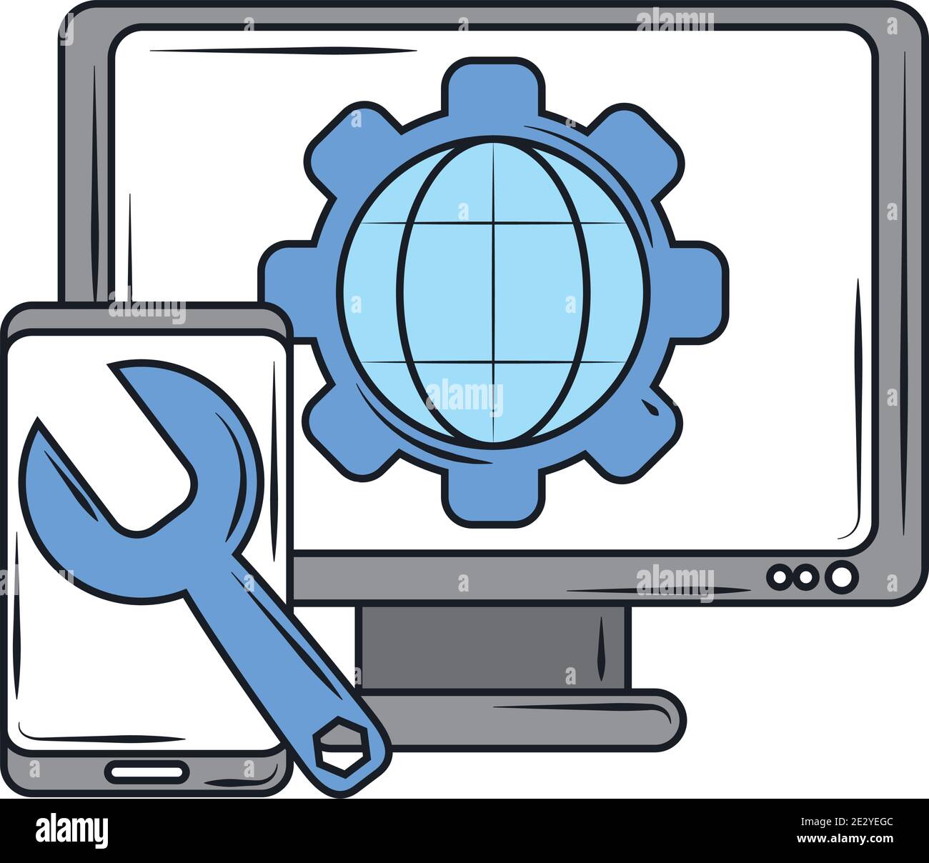 Program setting Stock Vector Images - Alamy