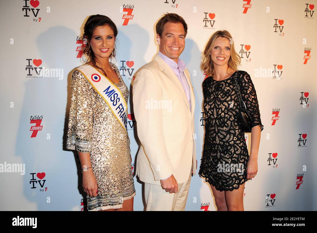 Malika Menard, Michael Weatherly and Sylvie Tellier attending the 1st ...