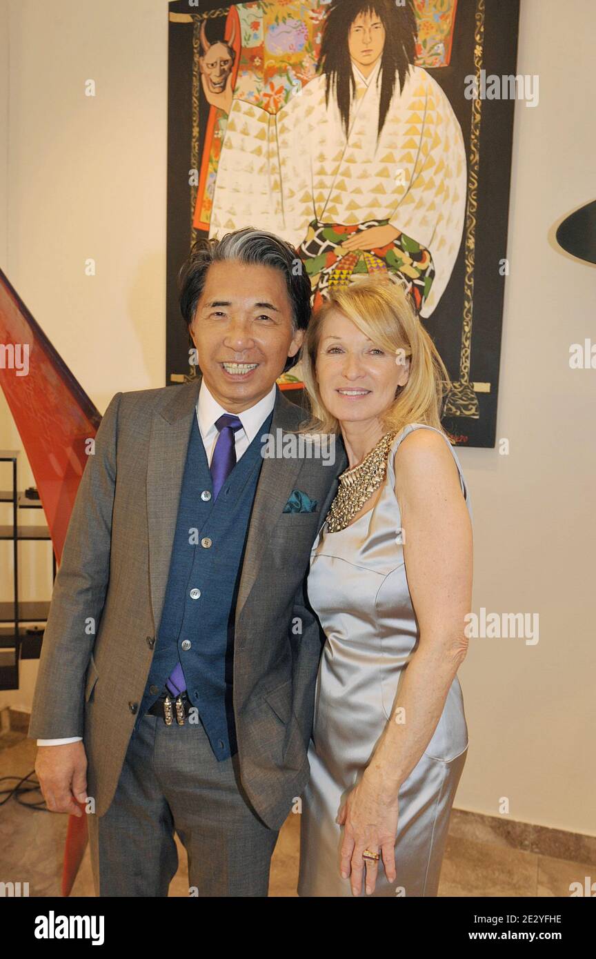 Japanese designer Kenzo Takada, aka 'Kenzo', poses during the opening ...