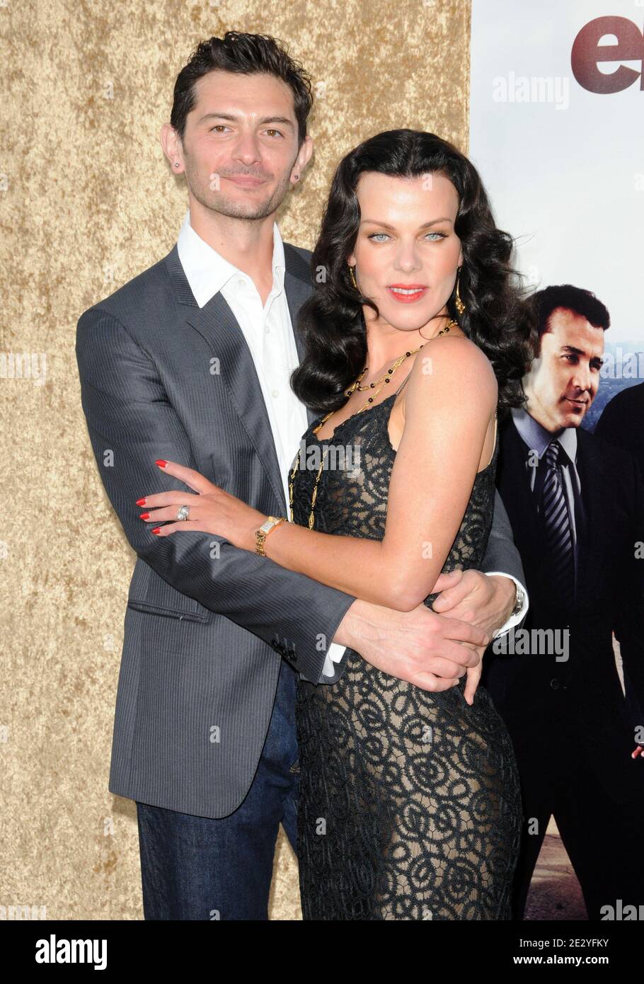 Debi Mazar with husband Gabriele Corcos arriving for Los Angeles ...