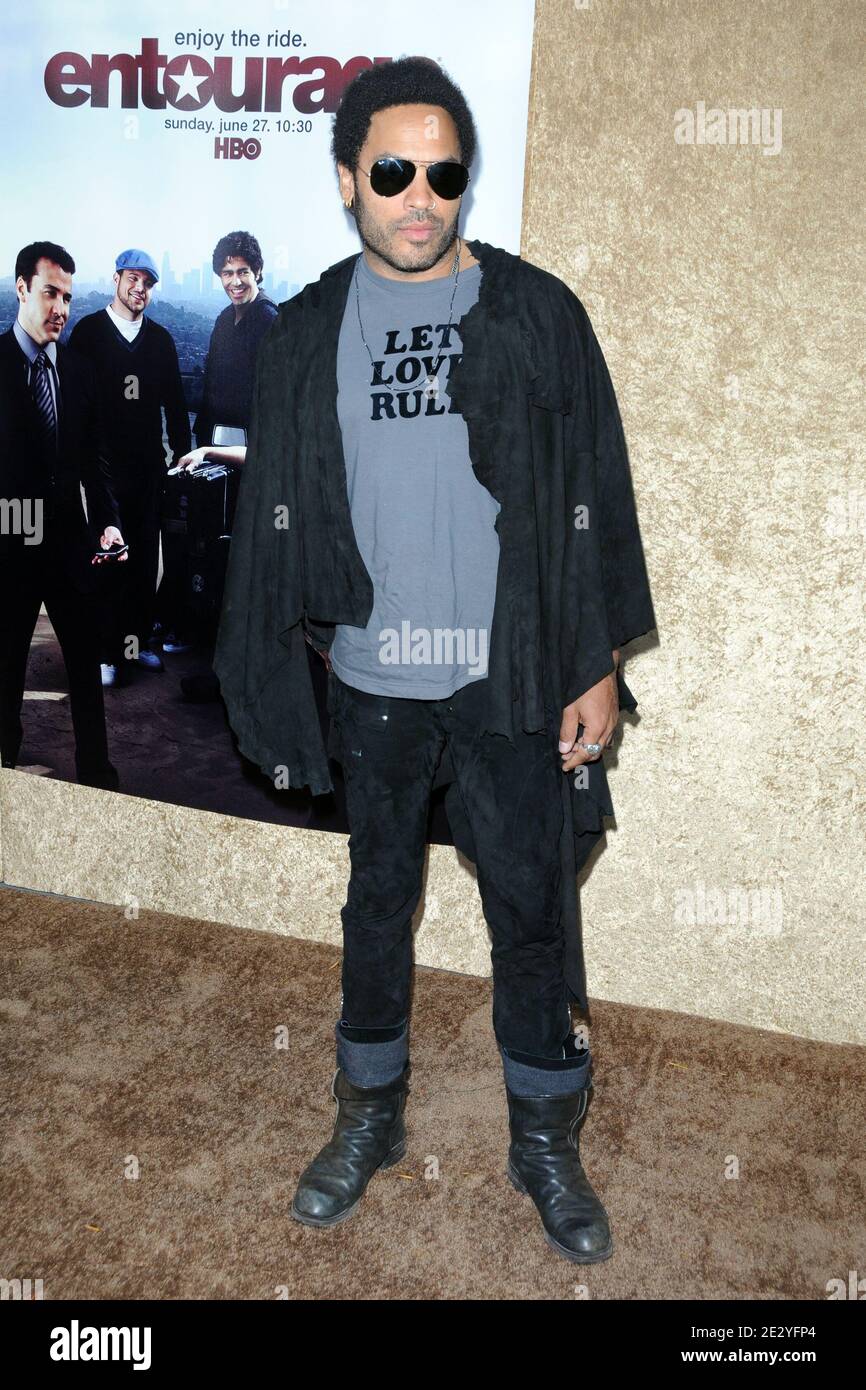 Lenny Kravitz arriving for Los Angeles Premiere of HBO Original Series ...