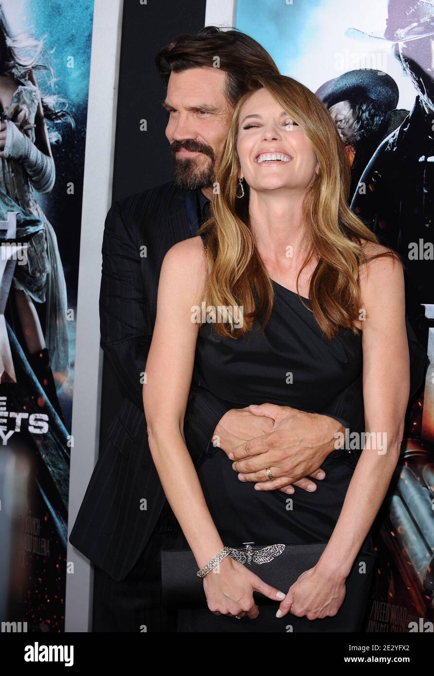 Josh Brolin and Diane Lane arriving for the premiere of Warner Bros ...