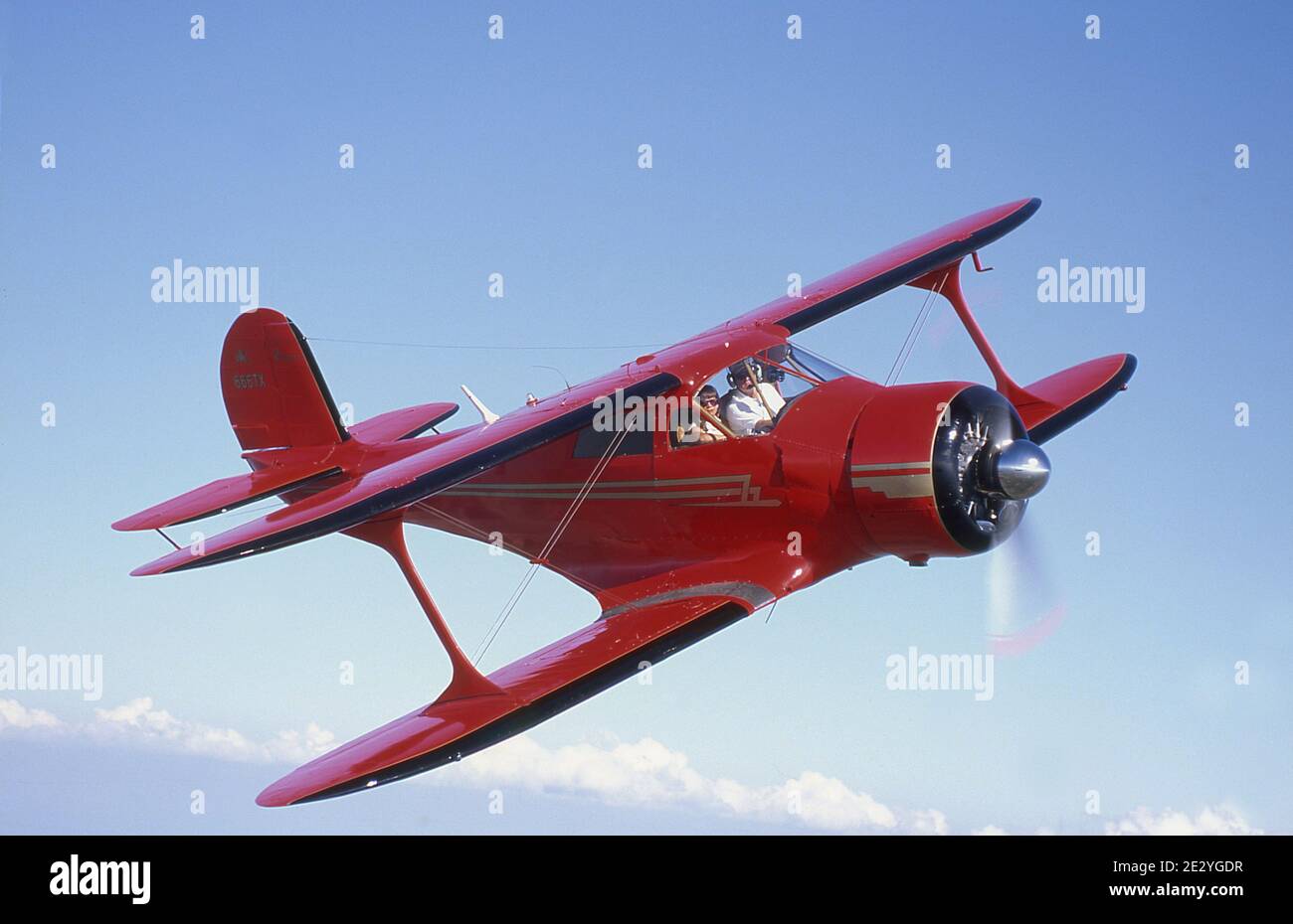 Beechcraft Airplane Company Model17 Staggerwing airplane Stock Photo ...