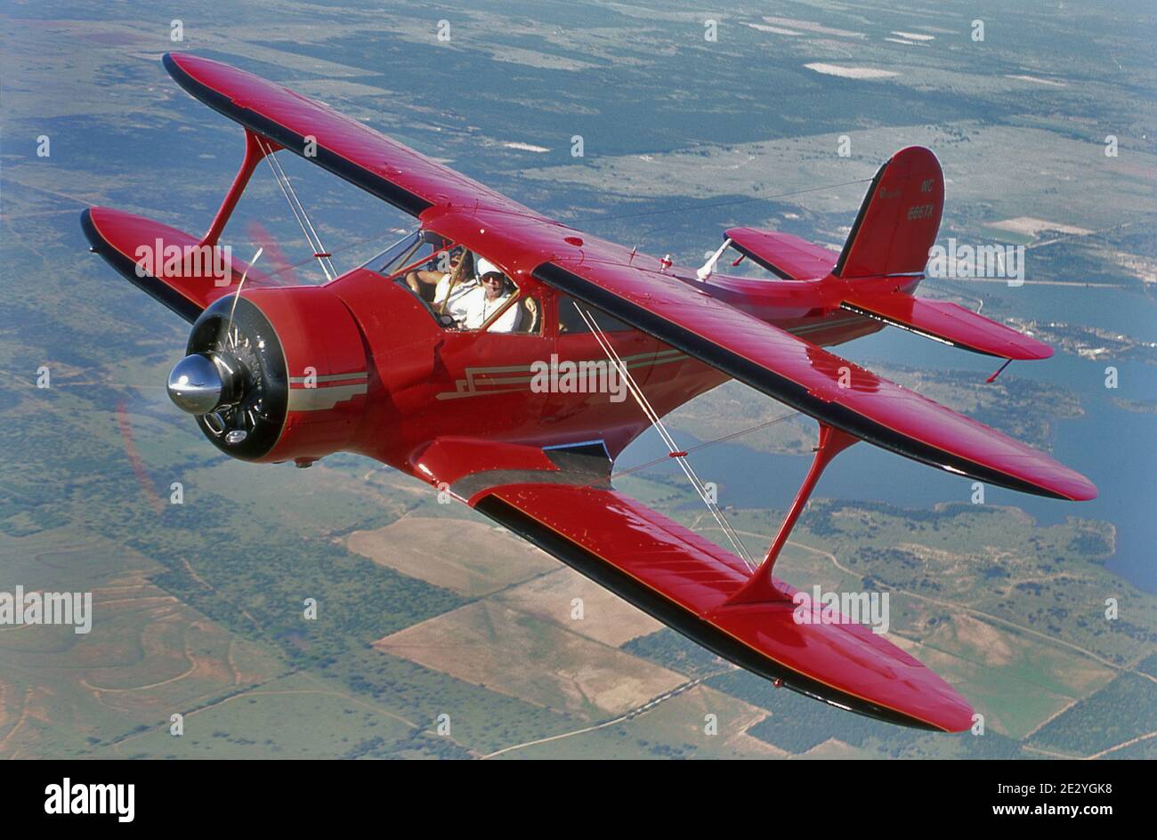 Beechcraft Airplane Company Model17 Staggerwing airplane Stock Photo ...