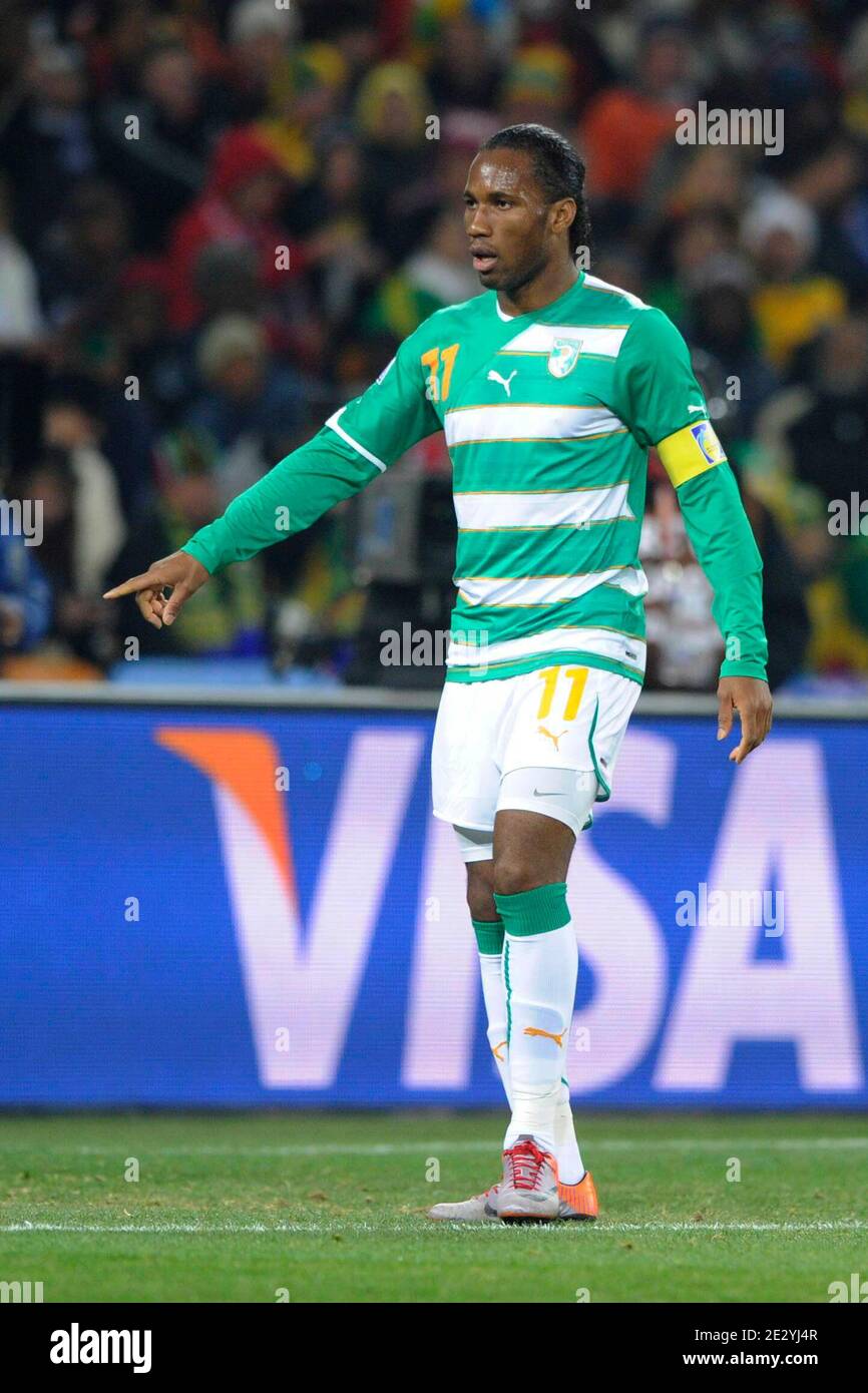Ivory Coast's Didier Drogba during the 2010 FIFA World Cup South Africa ...