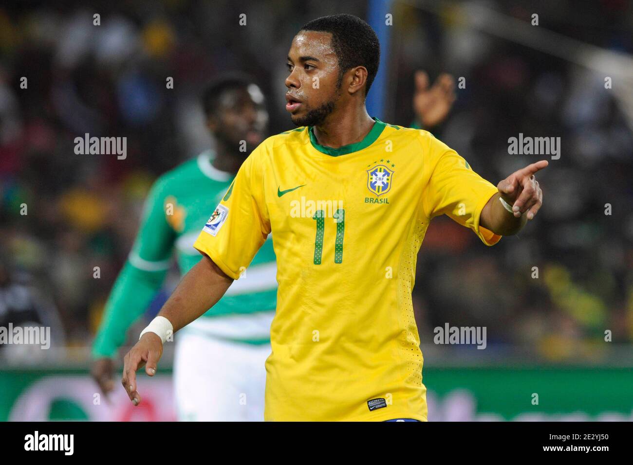 Brazil's Robinho during the 2010 FIFA World Cup South Africa Soccer ...