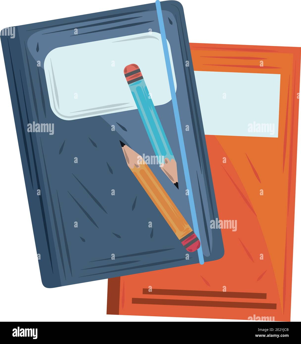 books and pencils school learn academic and education vector ...