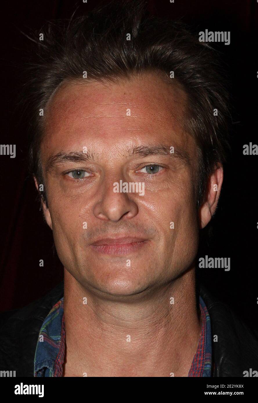 EXCLUSIVE. David Hallyday poses backstage before his live performance ...