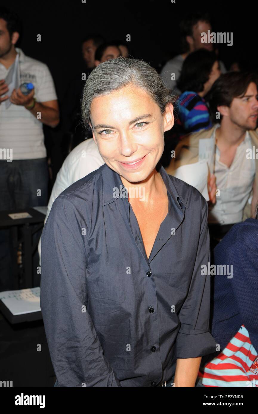 French TV journalist Elisabeth Quin attends presentation of Hermes ...