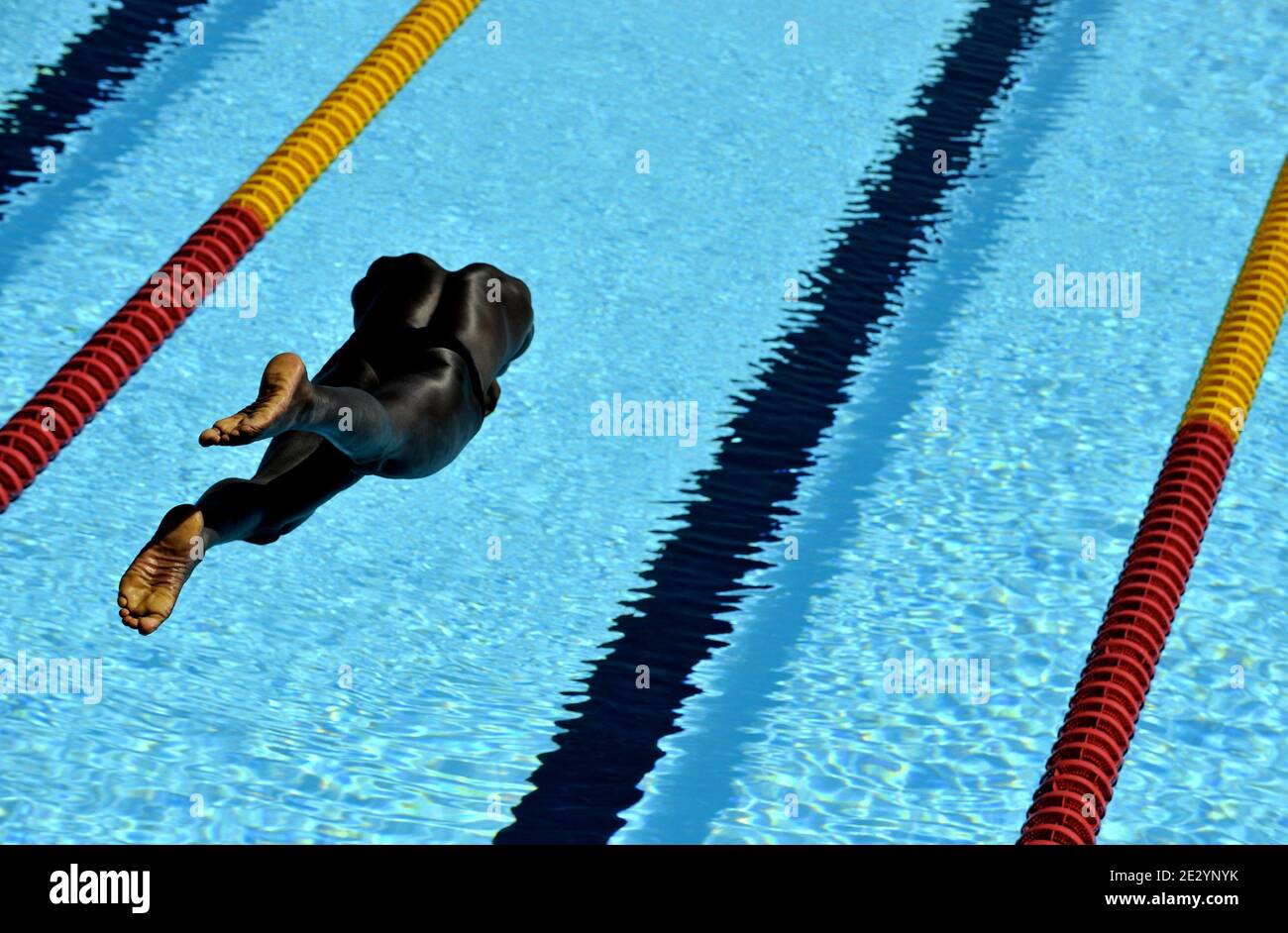 Senegal's Matar Samb swimming in the 100m Freestyle Men at the Fouth ...