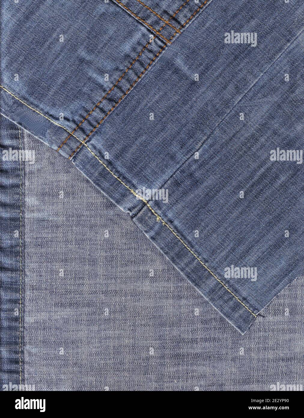 Jeans design.Grunge jeans pattern with seams Stock Photo - Alamy