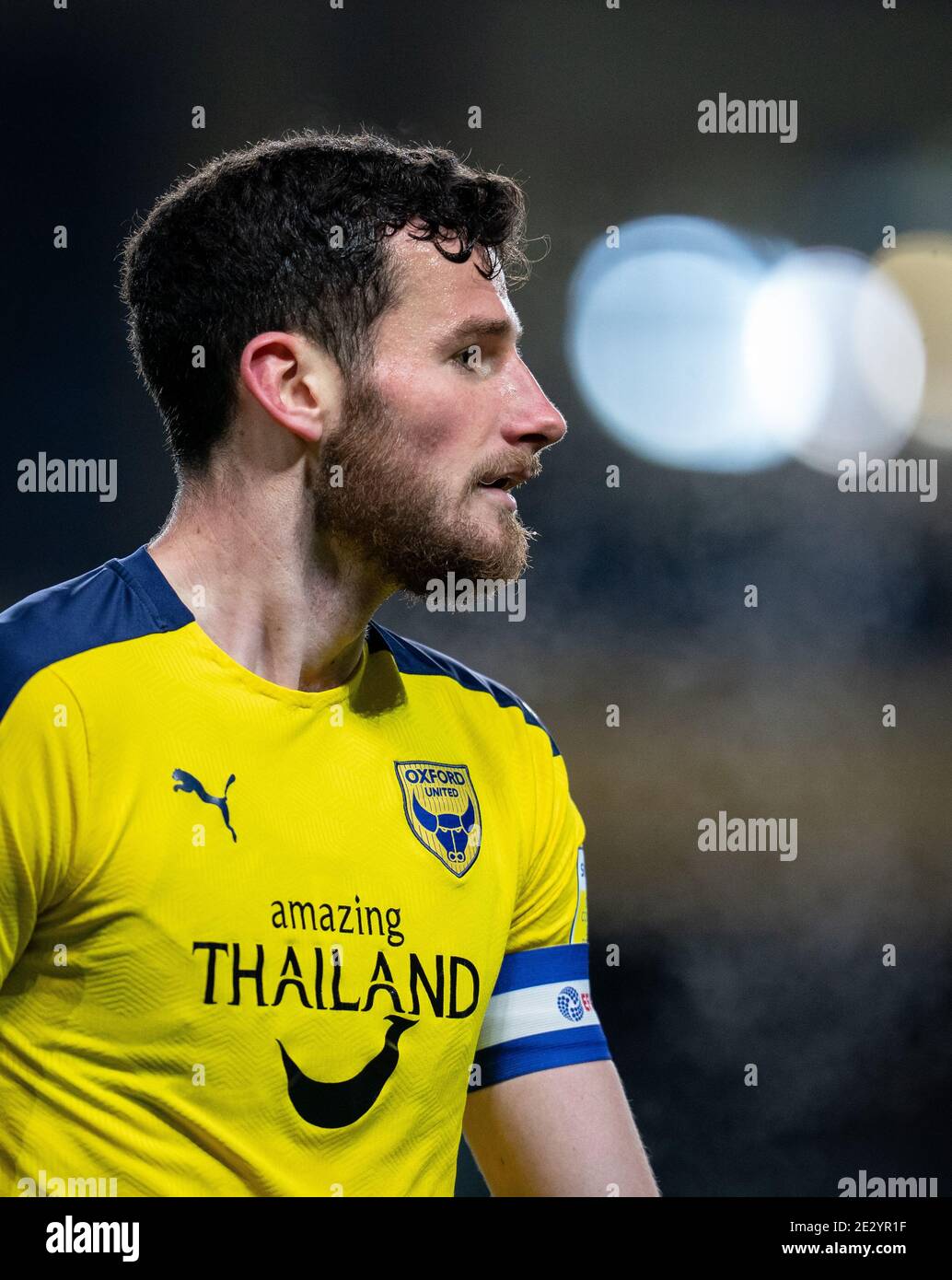 Oxford, UK. 12th Jan, 2021. Elliott Moore of Oxford United during the ...