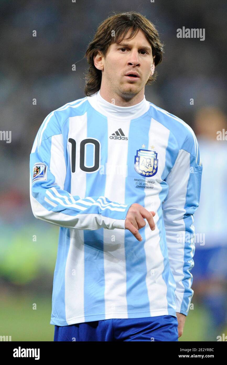Argentina's Lionel Messi during the 2010 FIFA World Cup South Africa 1/ ...