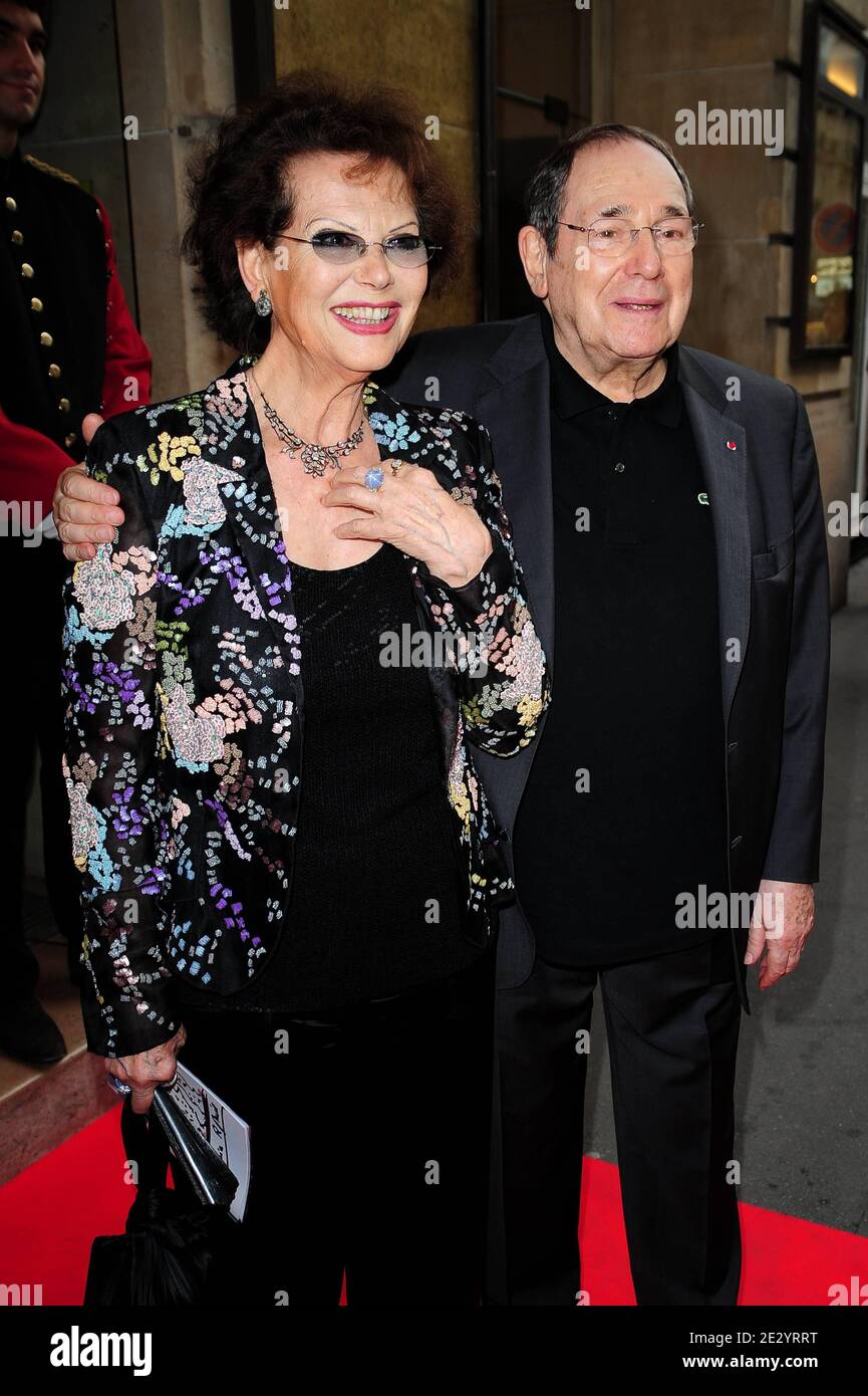 Claudia Cardinale and Robert Hossein arriving for the 25th 'Gala de l ...