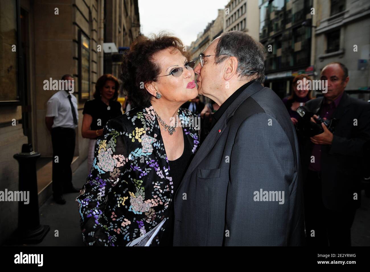 Claudia Cardinale and Robert Hossein arriving for the 25th 'Gala de l ...