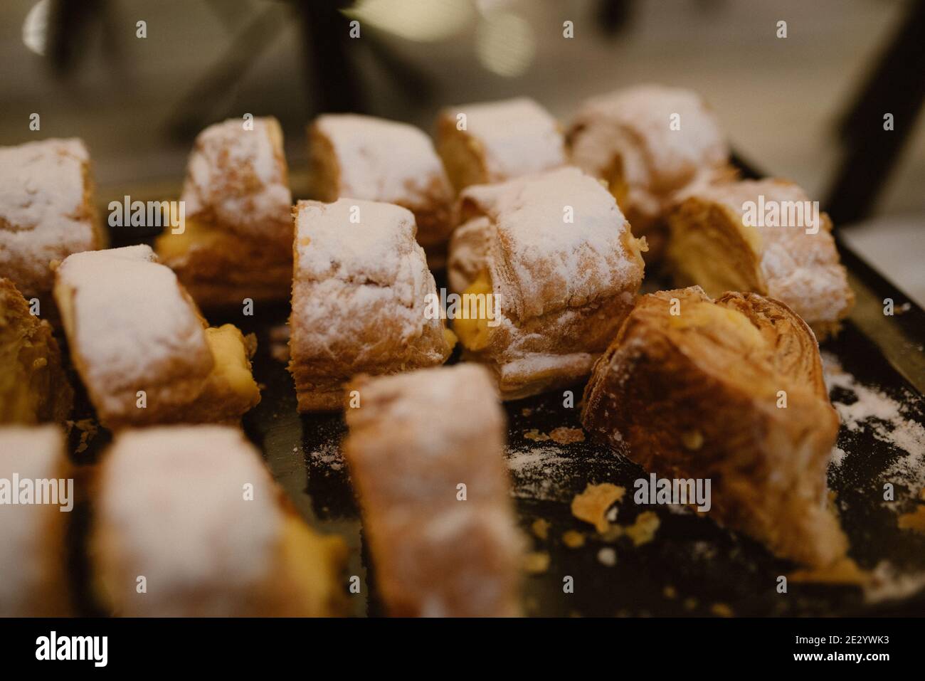buns baked with sugar on top, nice desert with a lot of calories Stock ...