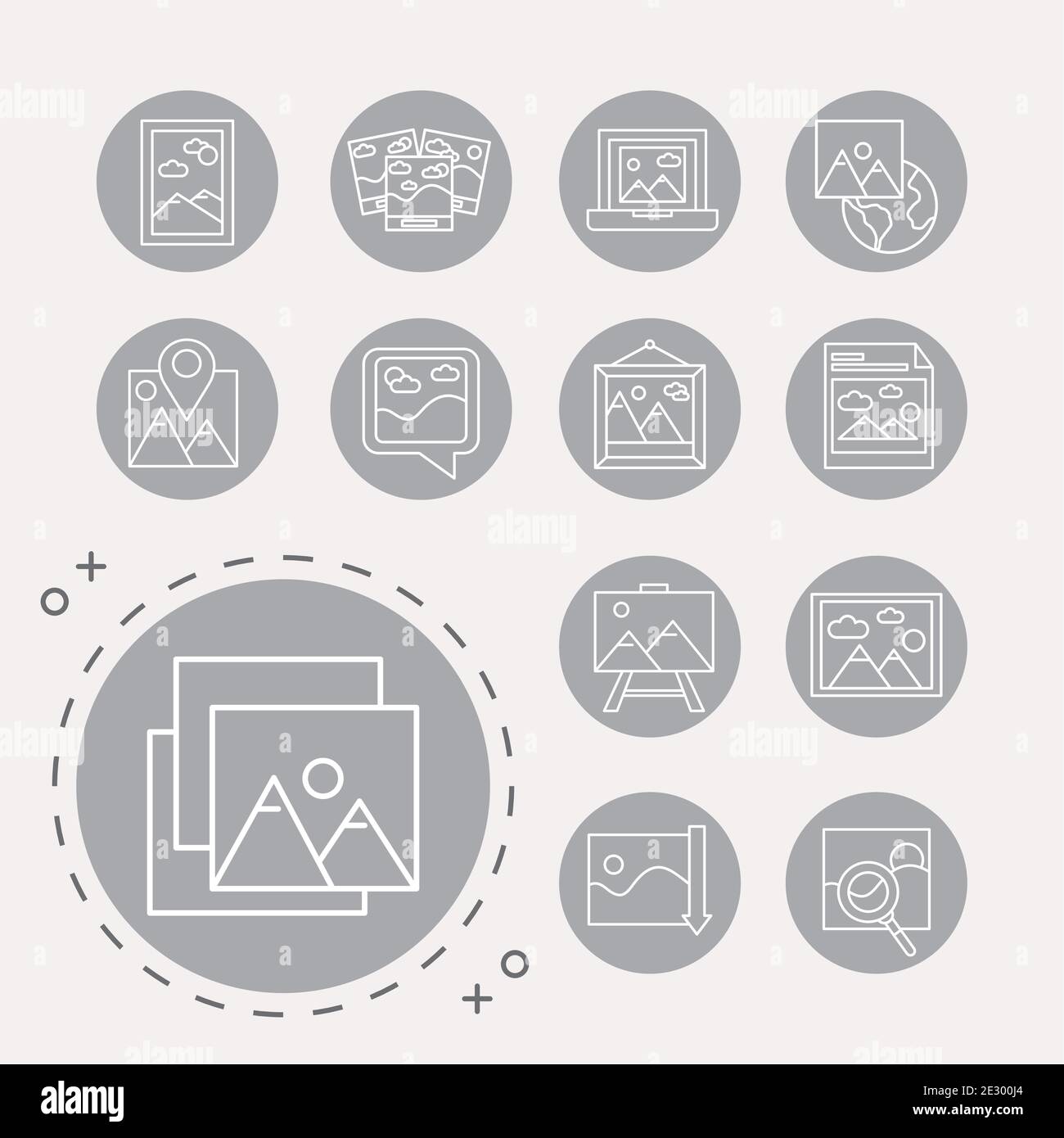 bundle of thirteen pictures with differents scenes line style set icons ...