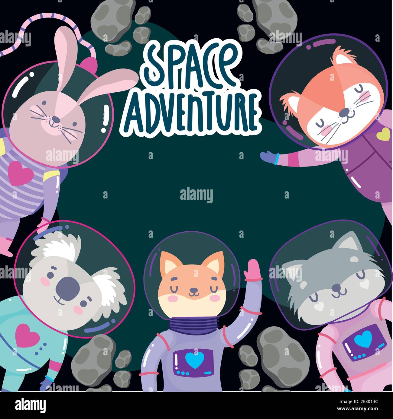 Cosmic cat in space Stock Vector Images - Alamy