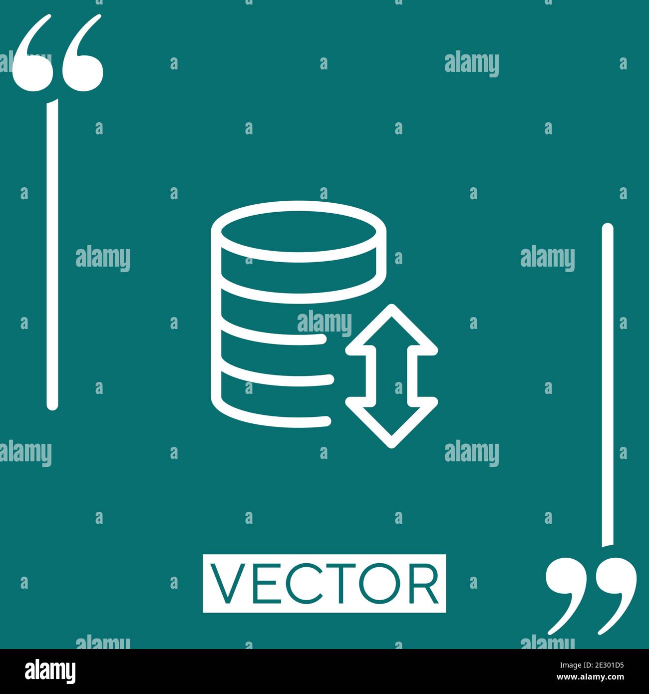 data transfer vector icon Linear icon. Editable stroke line Stock ...