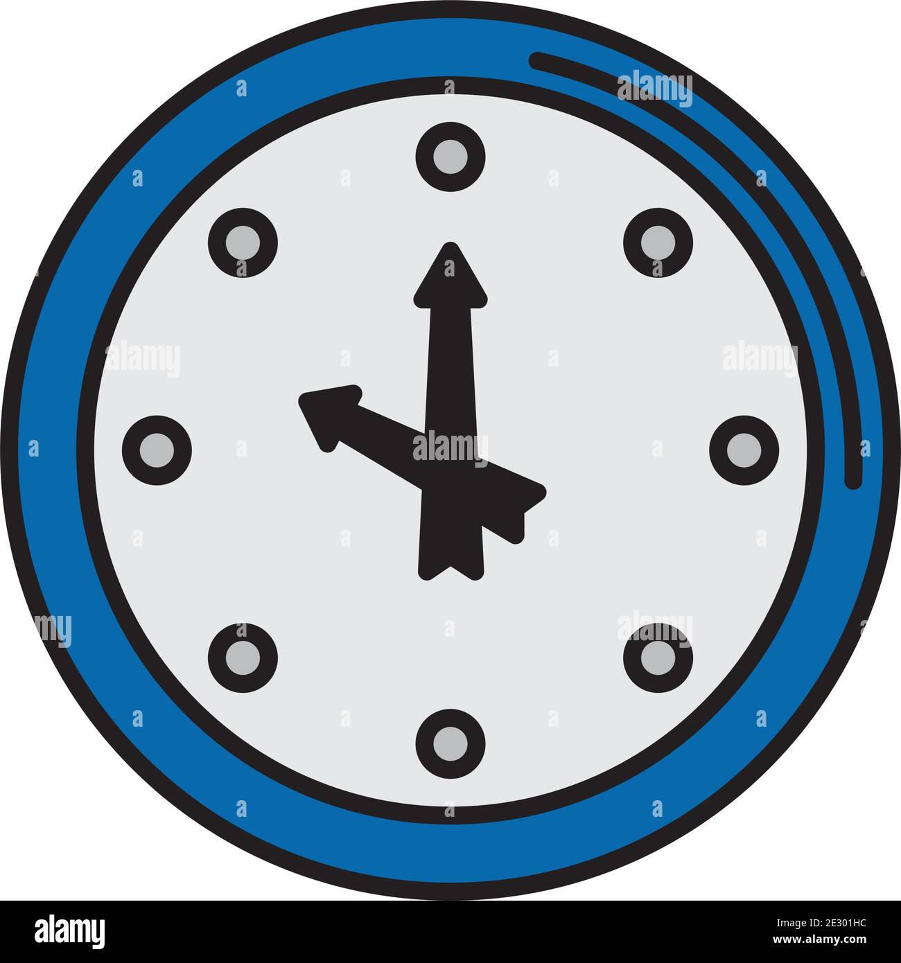 Analog clock 24 hours Stock Vector Images - Alamy