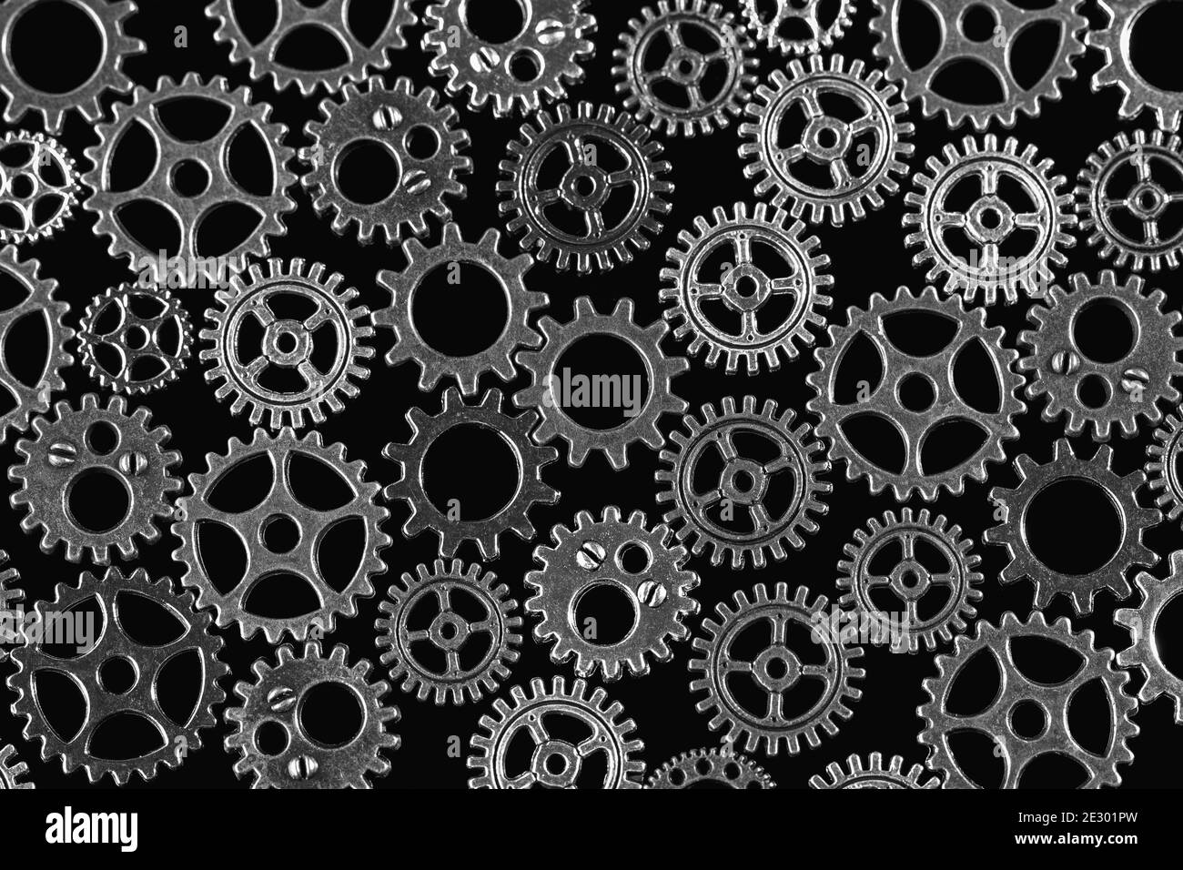 Copper gears background Black and White Stock Photos & Images - Alamy