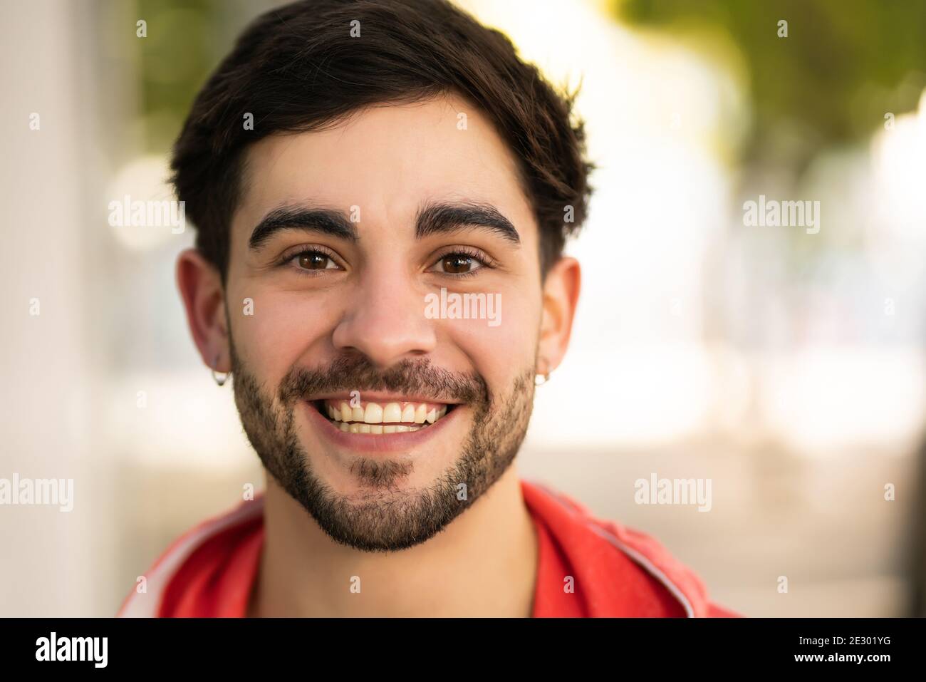 Front view joyful smiling hi-res stock photography and images - Alamy