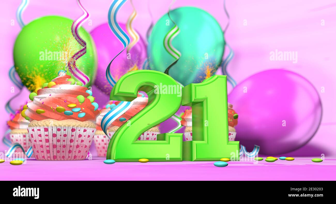 21 birthday balloon hi-res stock photography and images - Alamy