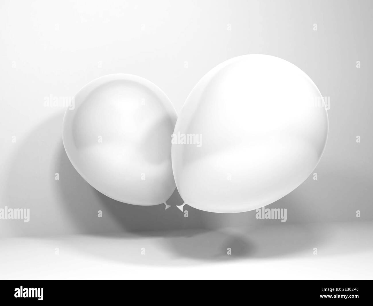 Realistic Balloon Mockup Template Stock Photo - Alamy