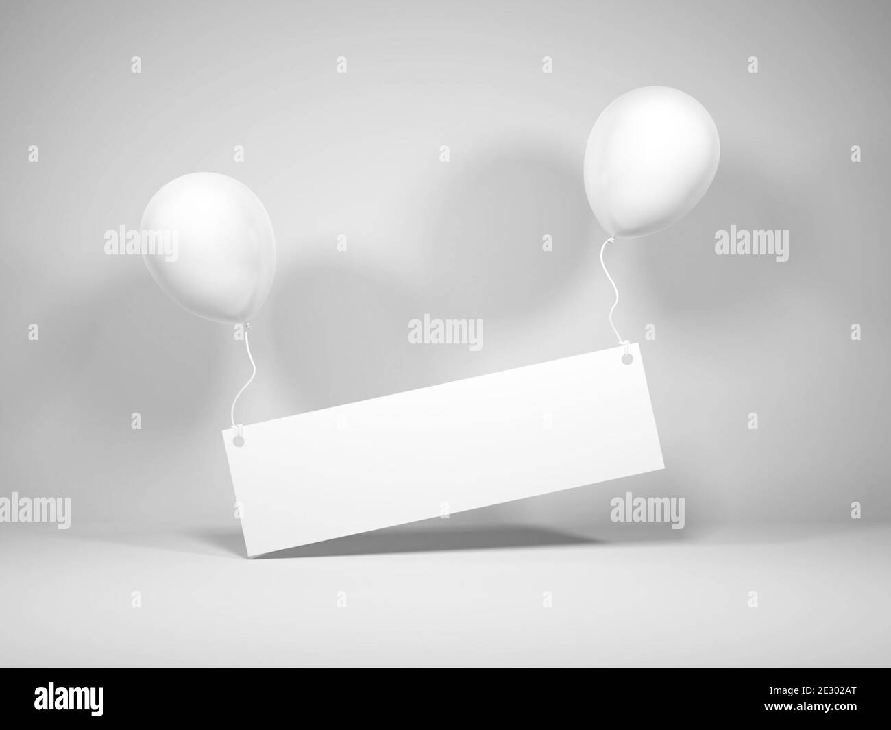 Realistic Balloon Mockup Template Stock Photo - Alamy