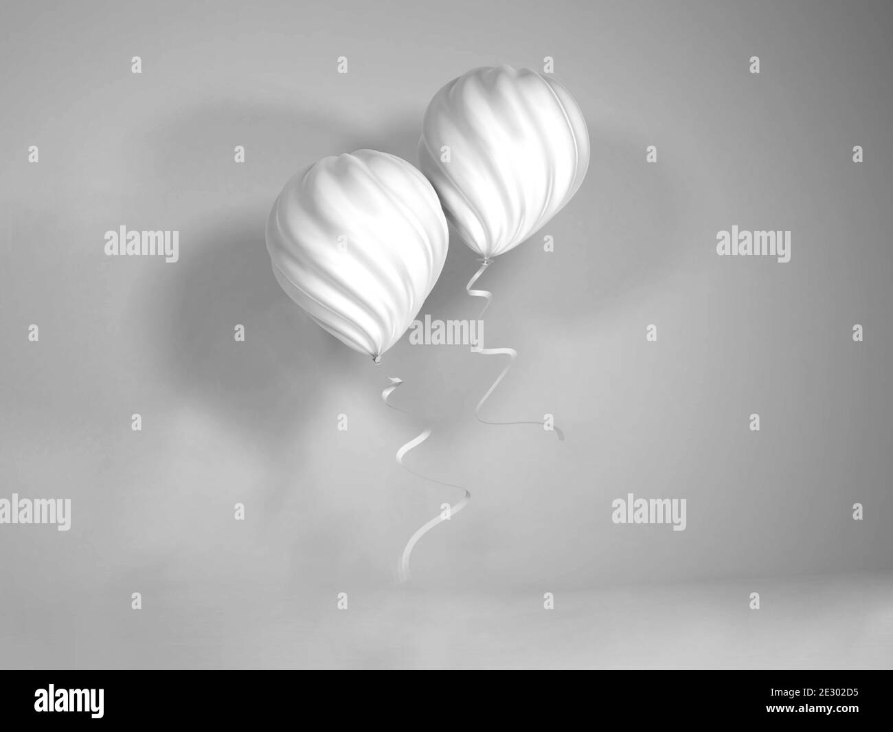 Realistic Balloon Mockup Template Stock Photo - Alamy
