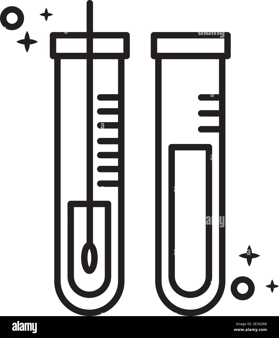 tubes test lab line style icon Stock Vector Image & Art - Alamy