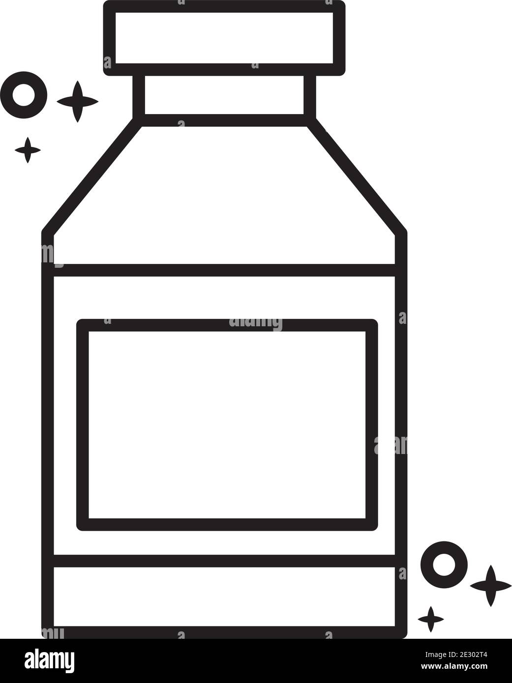 bottle plastic line style icon Stock Vector Image & Art - Alamy