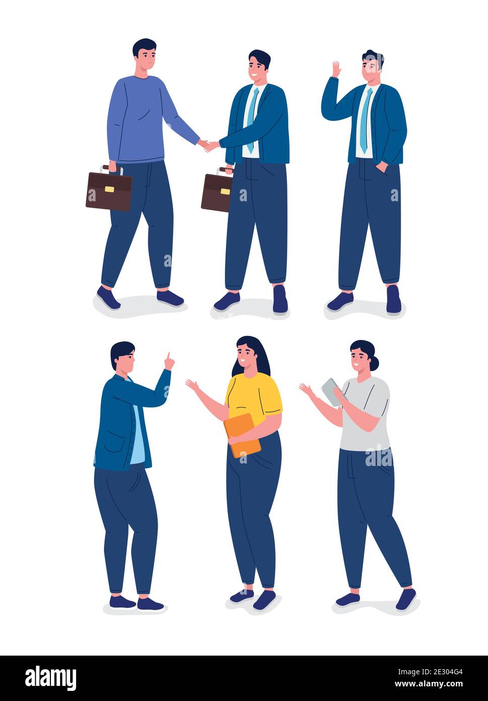 6 young woman Stock Vector Images - Alamy