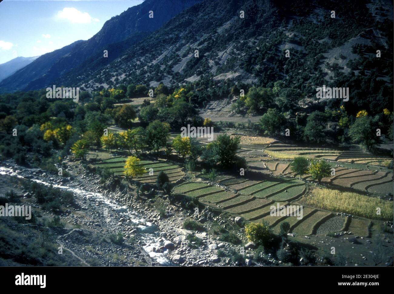 Bumburet Valley in Chitral District of north-west Pakistan, 1979 Stock ...
