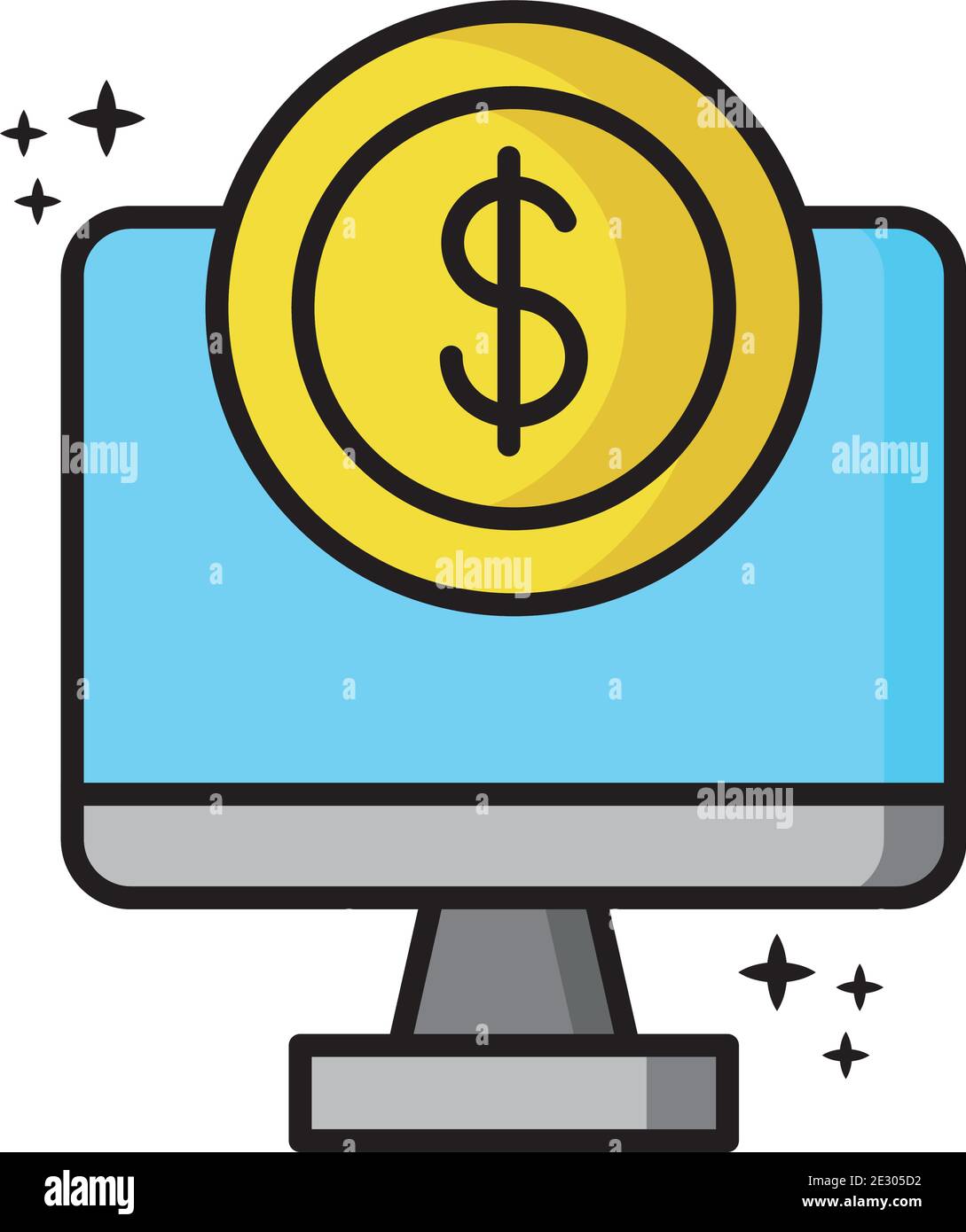 Coin money dollar in desktop hi-res stock photography and images - Alamy