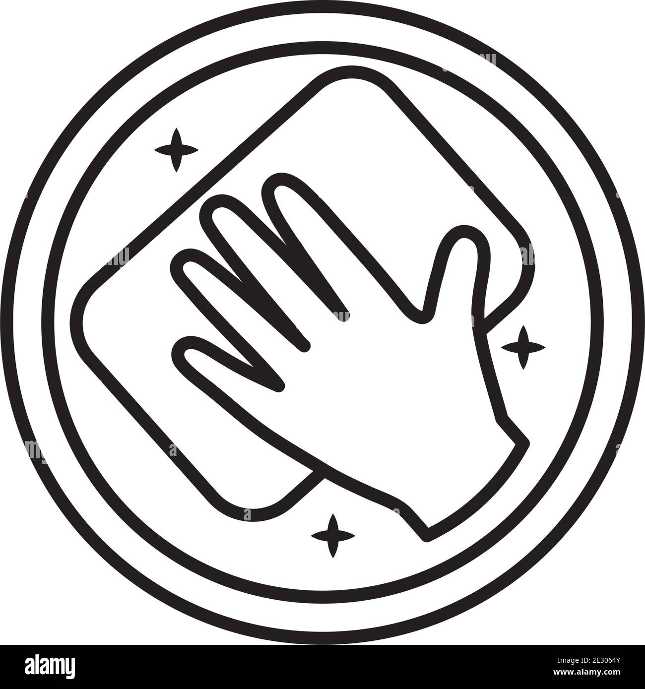 cleaning surfaces sticker line style icon Stock Vector Image & Art - Alamy