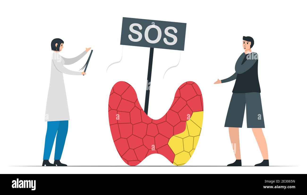 Thyroid check Stock Vector Images - Alamy