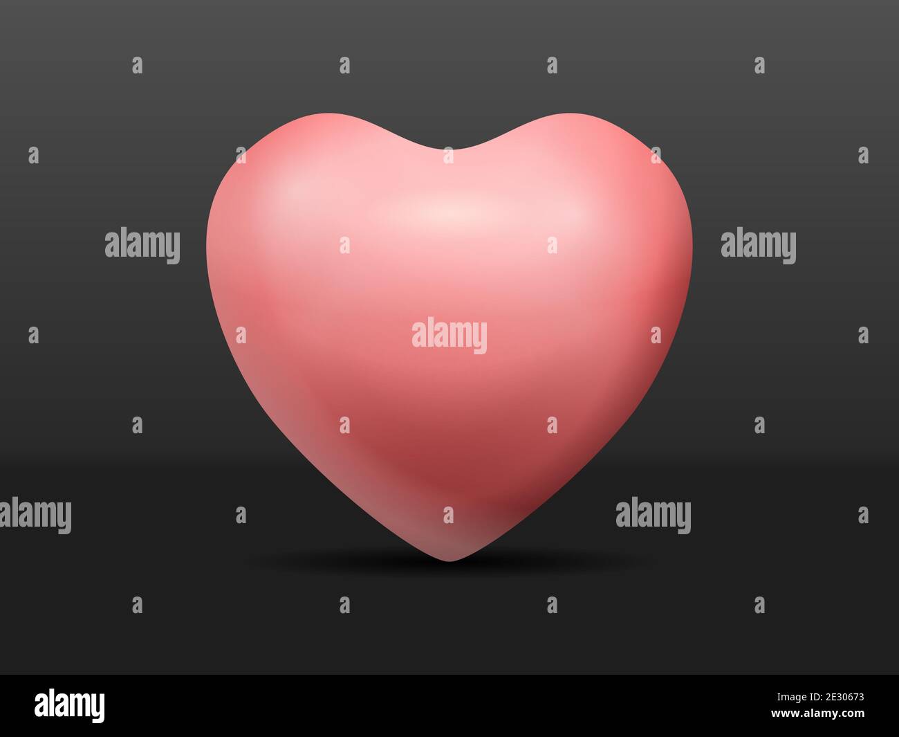 Heart on a black background. Vector illustration Stock Photo - Alamy