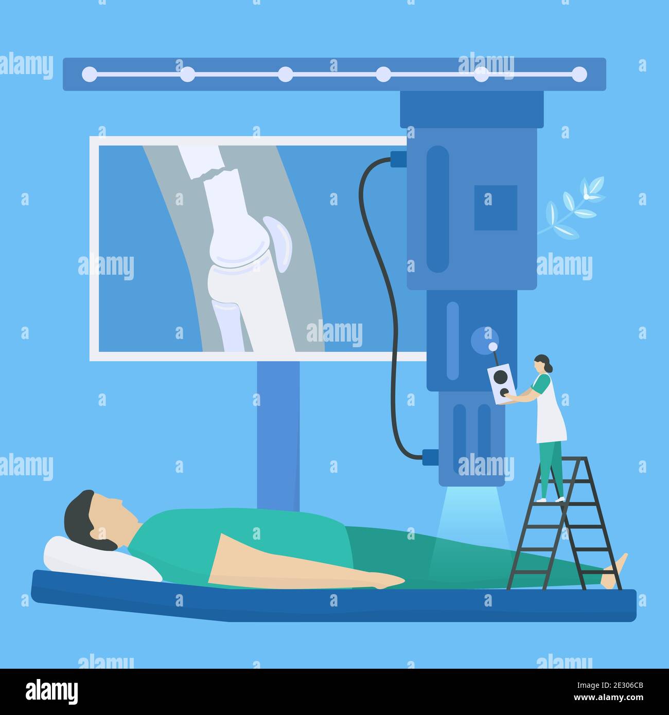 Doctor in hospital x ray Stock Vector Images - Alamy