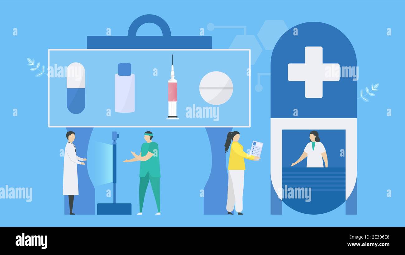 Patient medication dispensing Stock Vector Images - Alamy