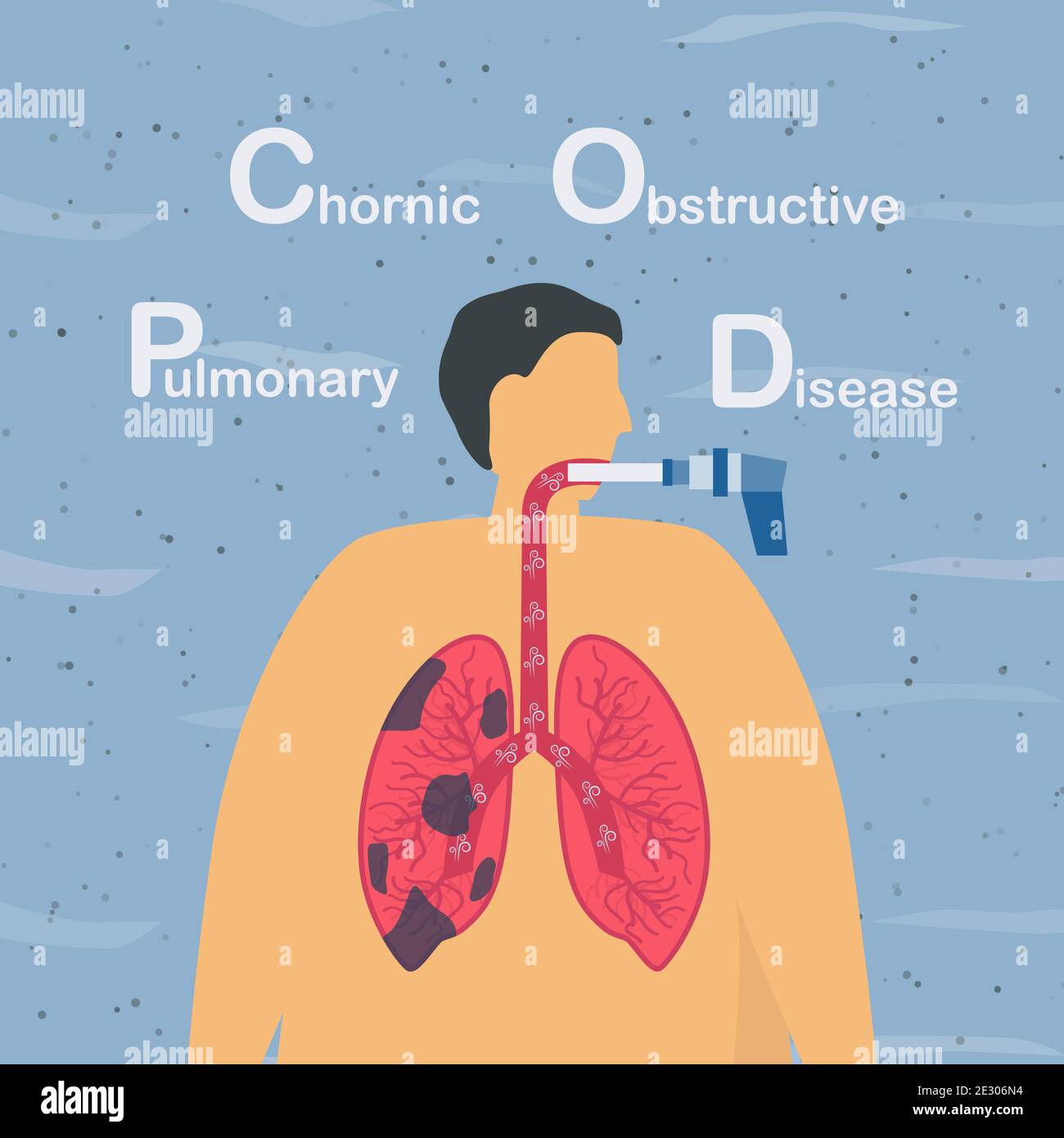 Patient spirometry test Stock Vector Images - Alamy