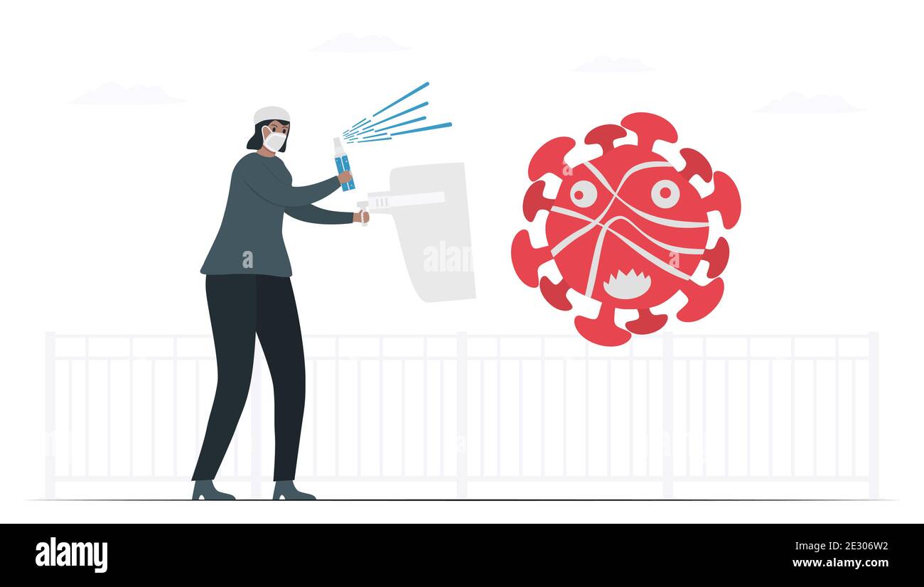 Fighting the outbreak Stock Vector Images - Alamy